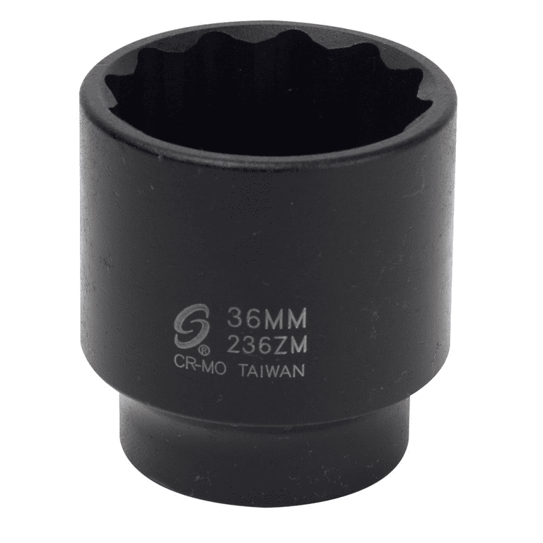 Sunex 236ZM 1 2 Drive 12 Point Impact Socket 36 mm Walmart
