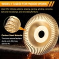 4 Inch Wood Carving Disc Set for Angle Grinder, Carbon Steel, Flat ...