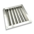 Master Flow DA1212 Dual Louver, 14-3/4 in L, 14-1/2 in W, Aluminum ...