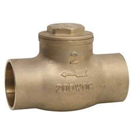 Rwv Brass Swing Check Valve T Pattern With Solder Ends, 2 In., Lead ...