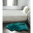 Natural Home Decor Milan Sheepskin Single Rug Steel Blue 2' x 3 ...