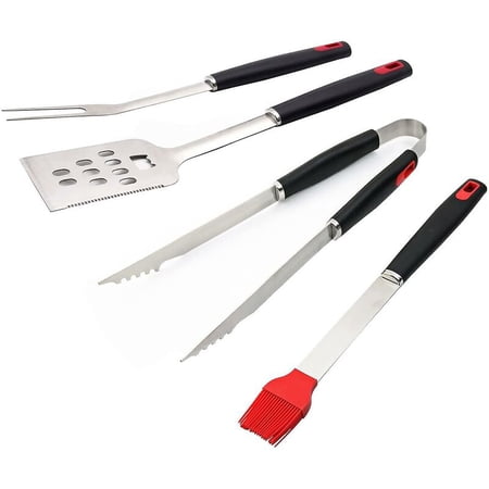 4 Piece BBQ Utensil Set BBQ Tools Premium Travel Custom Grill Tool Kit ...