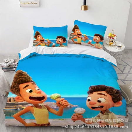Luca Bedding Suit, Cartoon Quilt Cover, Three Piece Set, Microfiber, 3D ...