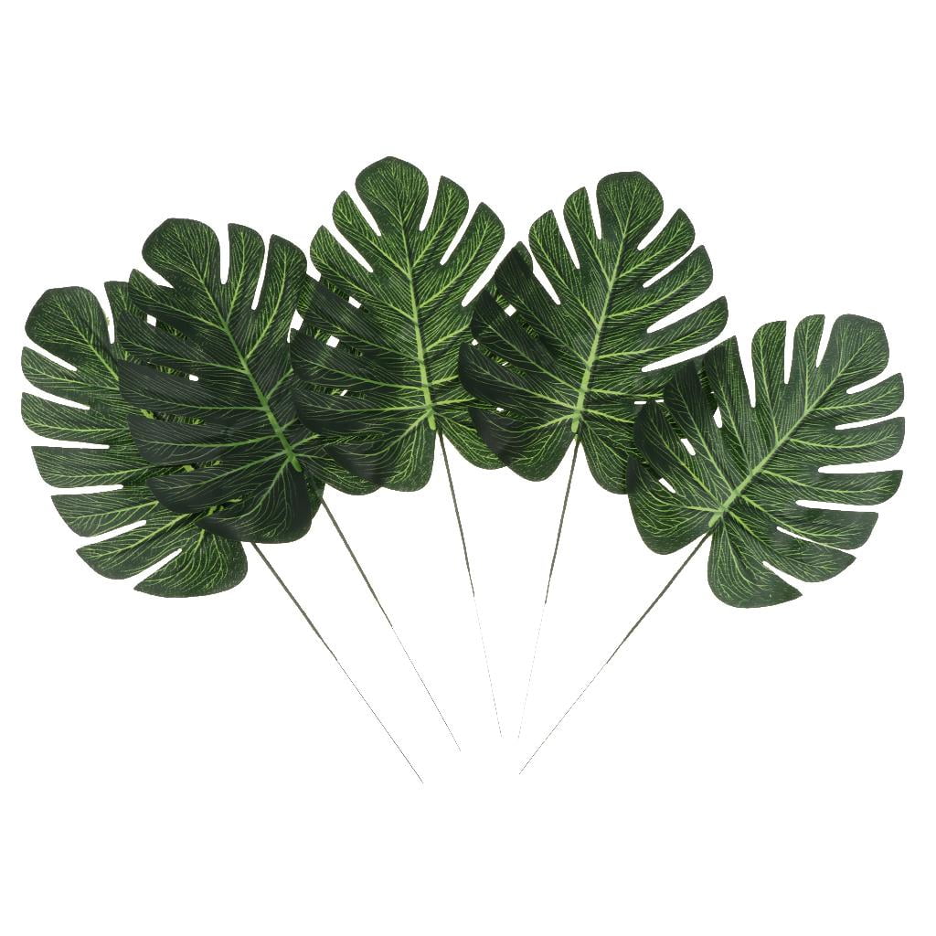 5PCS Large Artificial Leaf Faux Foliage - Walmart.com