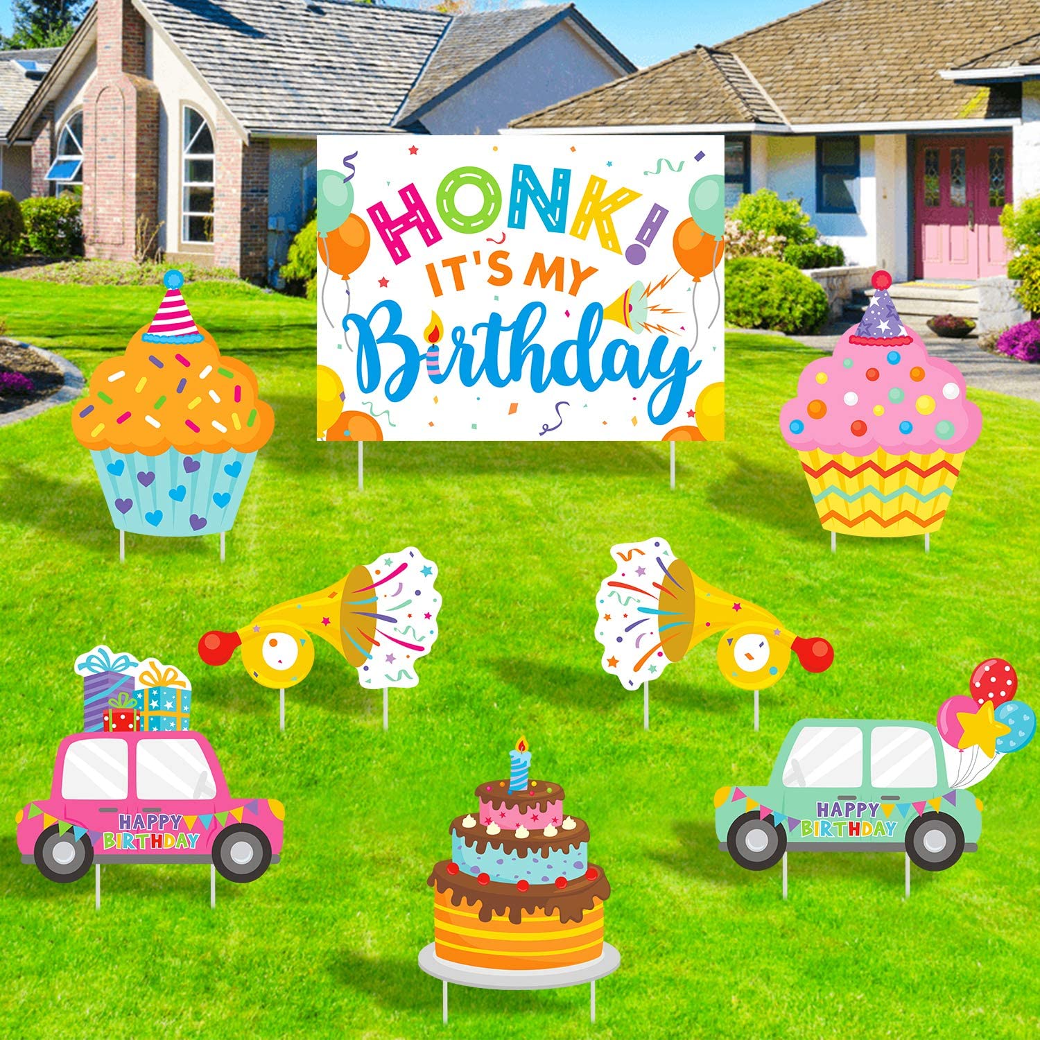 Party Supplies Banners Signs Drive By Party Happy Birthday Sign Happy