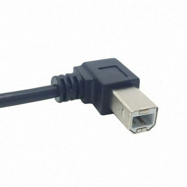 FVH 90 Degree Right Angled USB B Type Male to Female extension cable ...