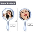 Hand Mirror Double-Sided Handheld Mirror 1X/ 2X Magnifying Mirror with ...