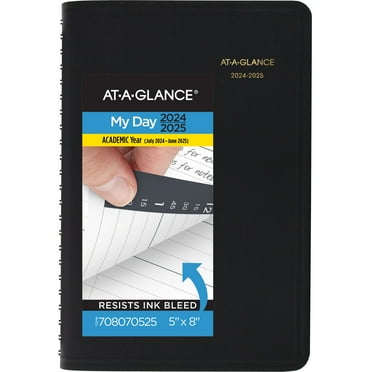 AT-A-GLANCE DayMinder 2024 Basic Daily Planner, Wirebound Appointment ...