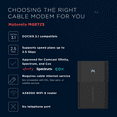 Motorola MG8725 Modem + WiFi 6 Router, DOCSIS 3.1 AX6000, Approved for ...