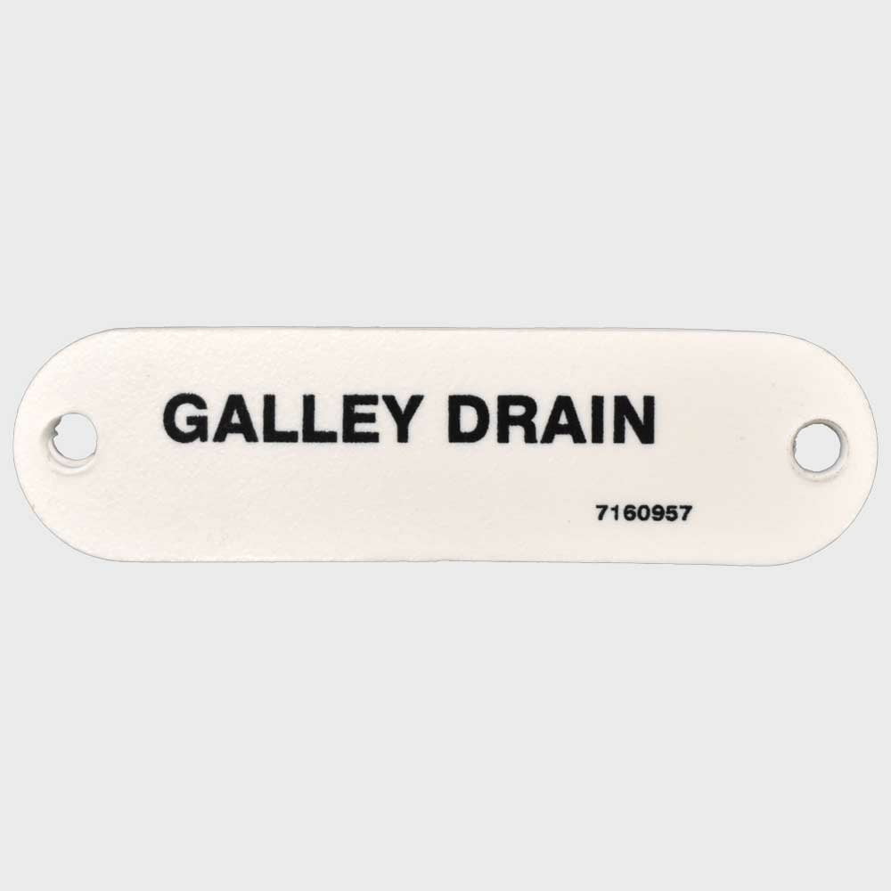 Marquis Boat Label Tag 7160957 | Galley Drain White Plastic - Walmart.com