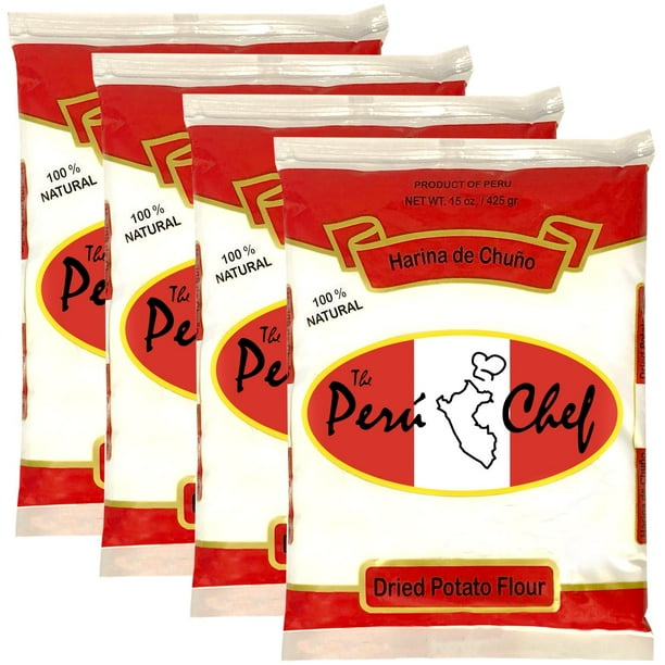PeruChef Harina de Chuno Peru | Peruvian Dried Potato Flour 15 oz 4 ...