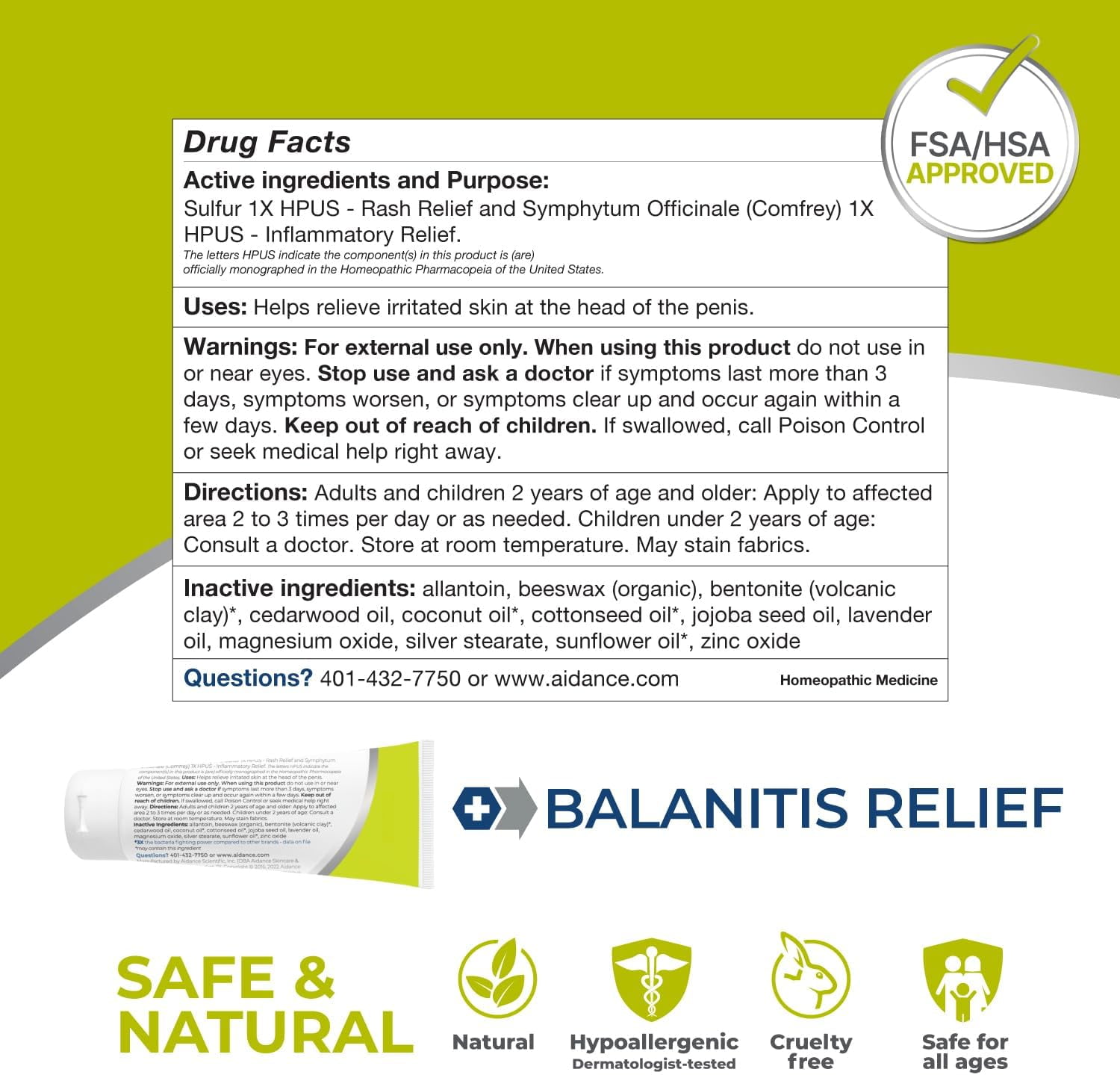 Terrasil® Balanitis Relief Ointment - Natural Skin Inflammation ...