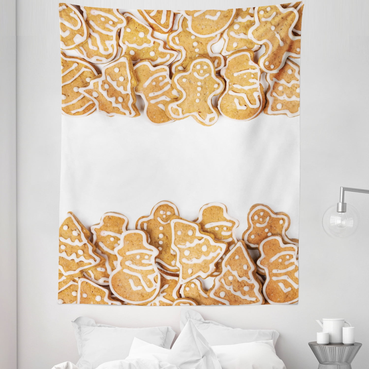 Cookie Tapestry, Different Forms of Cuts with Icing Outlines Crunchy ...