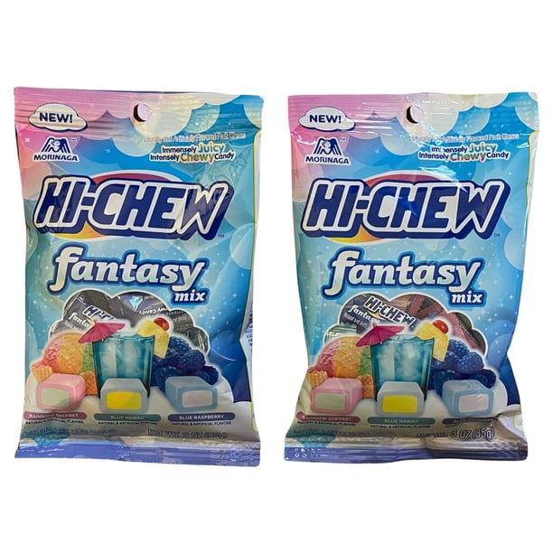 2PK Exclusive Hi-Chew FANTASY Mix - Blue Hawaii, Rainbow Sherbet, Blue ...