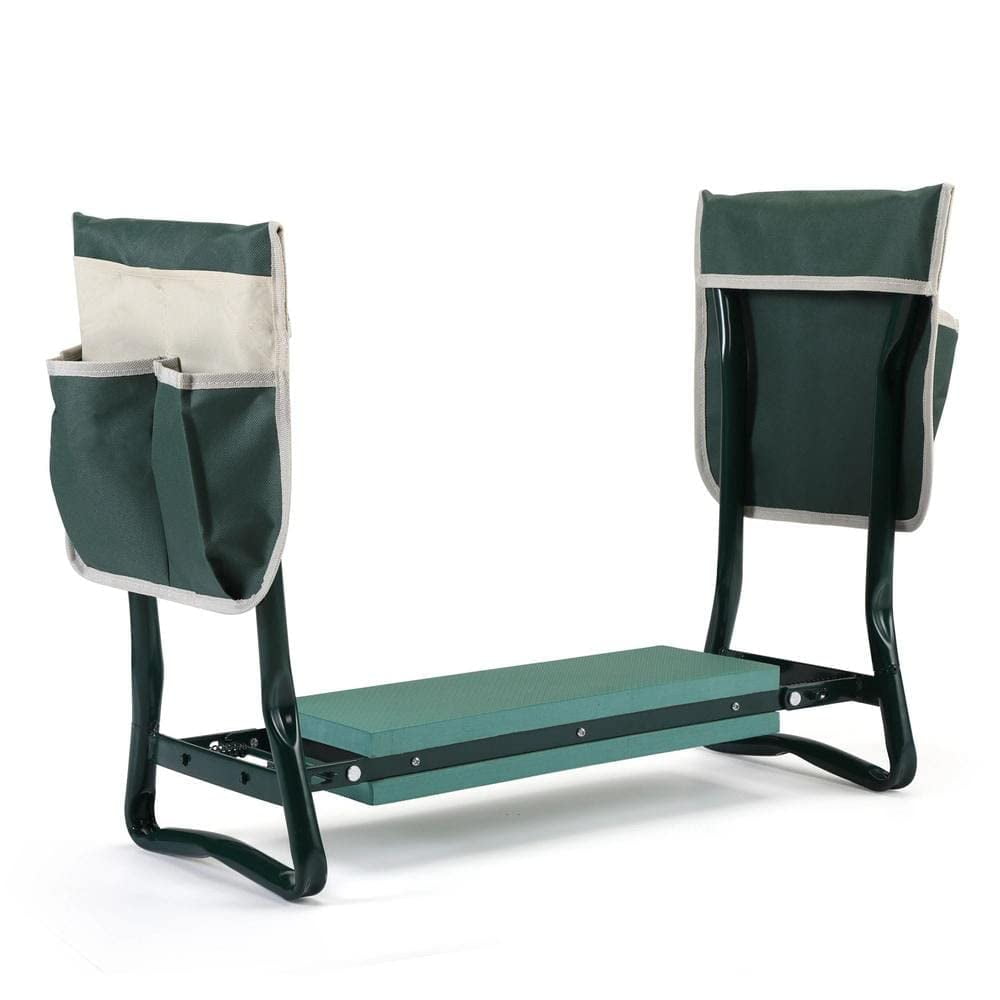 Adrinfly Foldable Outdoor Garden Stool with Tool Bag,Portable Garden ...