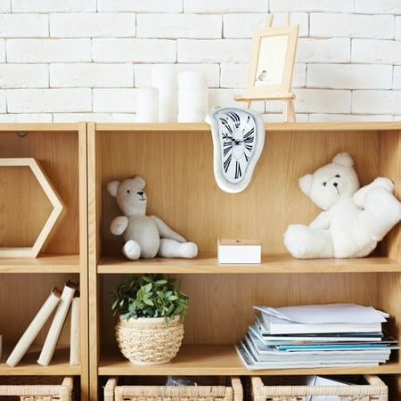 Lutabuo Melting Clock Modern Surrealistic Shelf Decor Distorted Clock ...