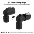 -204 pin 90° angle waterproof connector industrial power plug flange ...