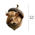 ddioayh Ornament Forest Animals Acorn Decoration 8cm Size Holiday Gift ...