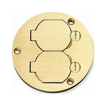 Hubbell Wiring Device-Kellems Box Cover, Floor Box Type, 2 Gang, Brass ...