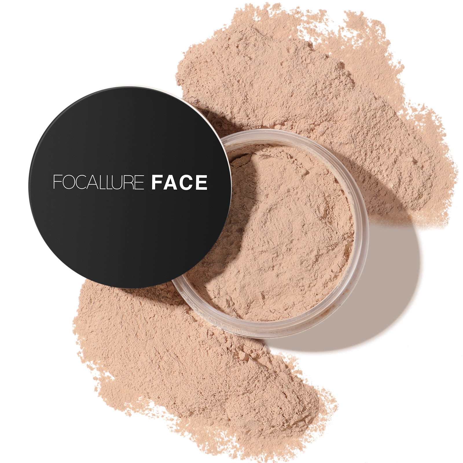 FOCALLURE Oil Control Loose Face Powder with Velour Powder Puff , Long ...