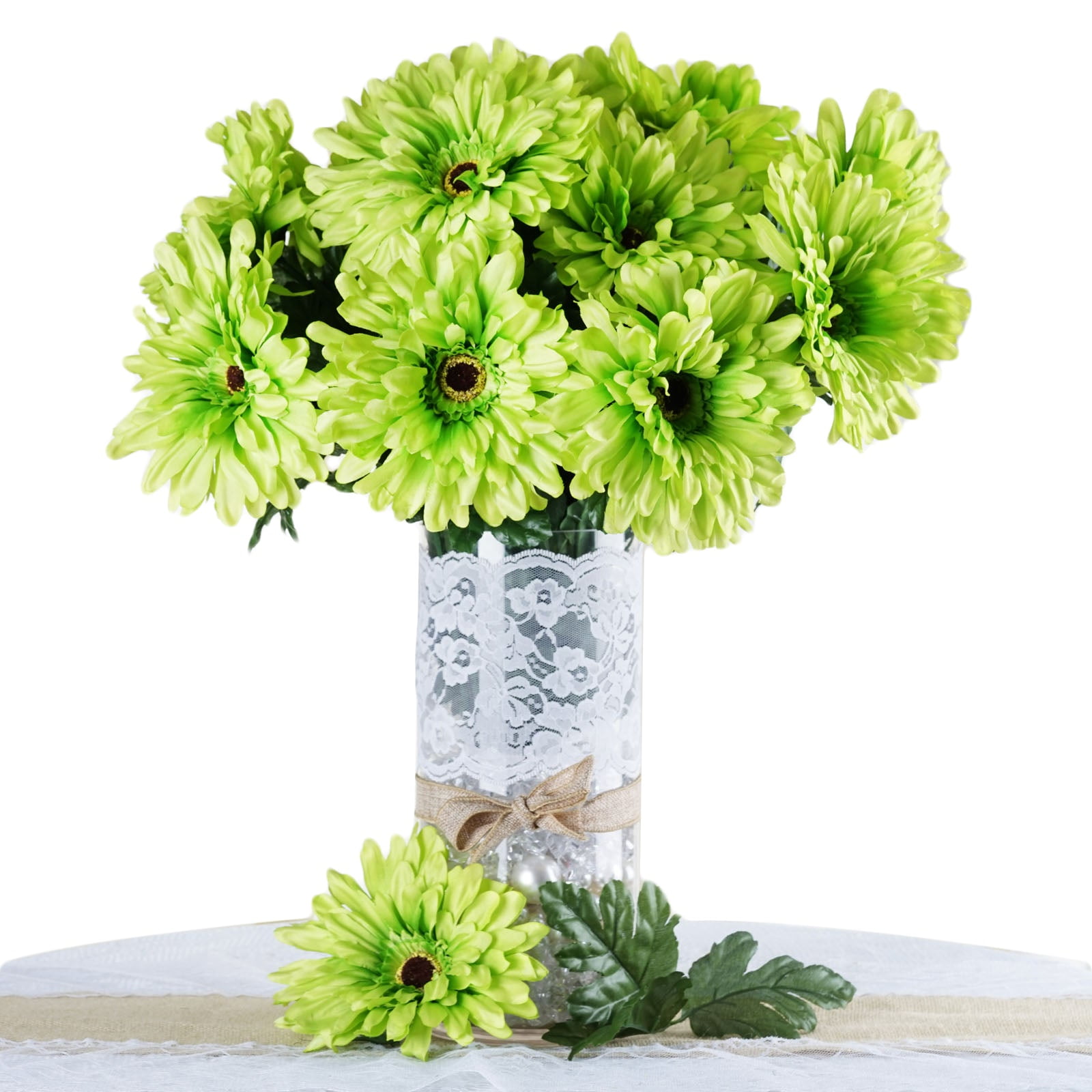 Lime Green Gerbera Daisies
