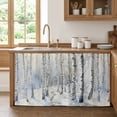 Christmas Tree Cabinet Curtains 32"W x 55"L, Dustproof Sink Skirt ...