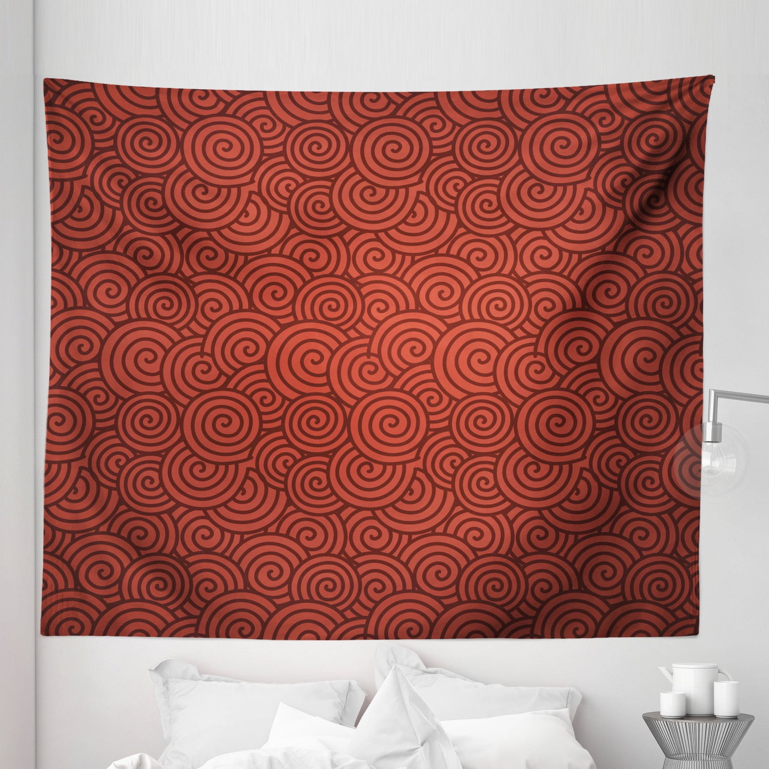 Abstract Tapestry, Swirl Spirals Design with Chinese Culture Influences ...