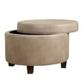HomePop Round Storage Ottoman, Multiple Colors - Walmart.com