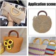 2Pcs Wood Bag Handles with 1Pc PU Leather Oval Long Bottom for Bag ...