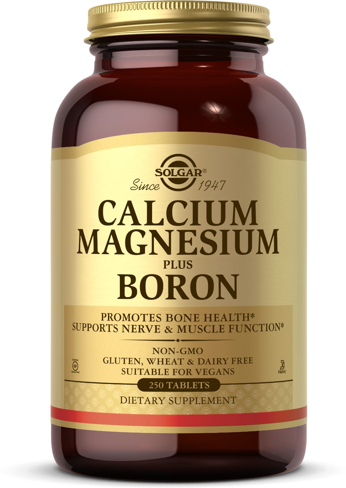 Solgar Calcium Magnesium Plus Boron Tablets - 250 ct (Pack of 2 ...
