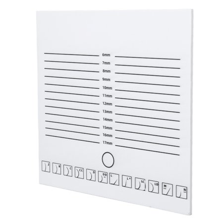 Eyelash Extension Plate, White Double Row Adhesive Pallet 20x20cm ...