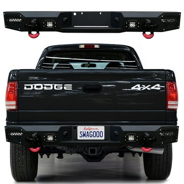 Vijay Steel Rear Bumper for 1994-2002 Dodge Ram 2500/3500 with Aluminum ...