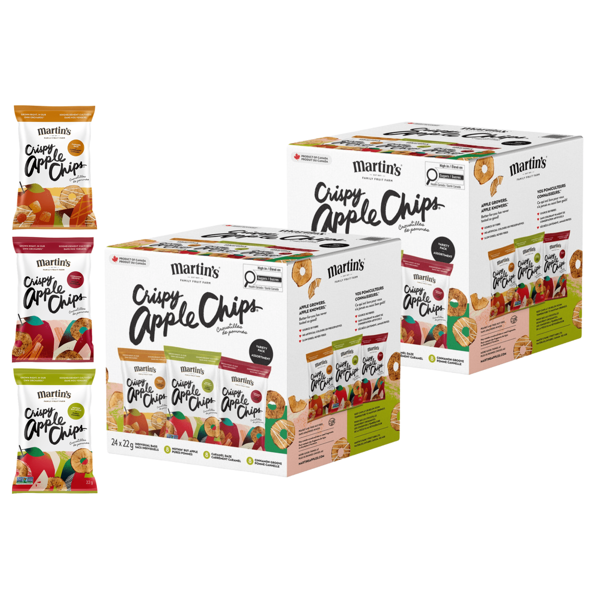 Click here for Martins Martins Crispy Apple Chips Variety Pack  2... prices