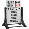 Excello Global Products Swinging Changeable Message Sidewalk Sign ...