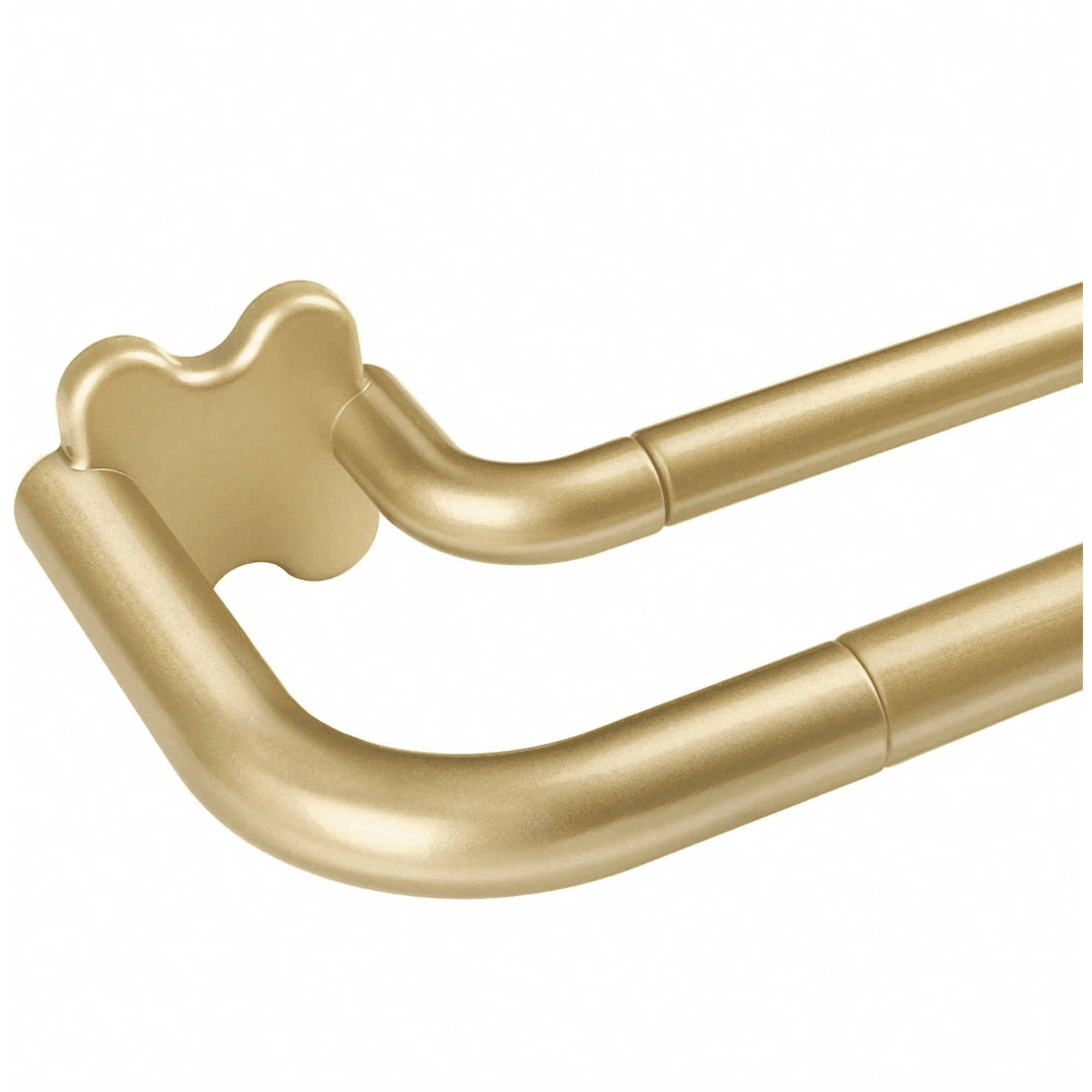 Click here for Glyndora Gold Wrap Around Double Curtain Rod - 6/8... prices