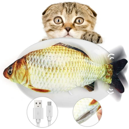 IGUOHAO Electric Fish Cat Toys, Realistic Flopping Fish, Moving Dancing ...