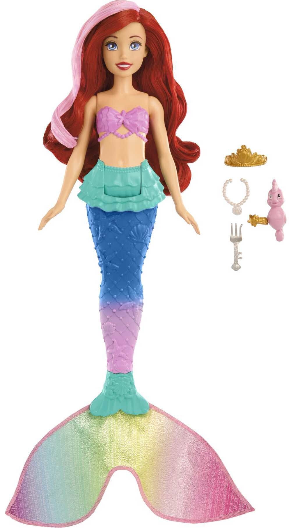 Disney Princess Toys, Ariel Swimming Mermaid Doll - Walmart.com