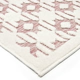 Simply Southern Cottage Minden 6' X 9' Pink Geometric Area Rug ...