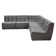 Nova Lifestyle Modular 5-Seater Corner Sectional, Adjustable Backrests ...