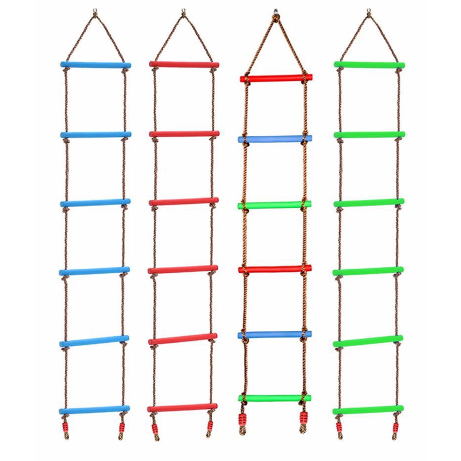SPRING PARK Backyard Swing Climbing Rope Ladder Hang for Kids Children ...