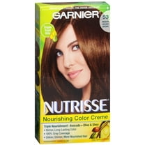 Garnier Nutrisse Hair Color Creme, Medium Golden Brown, Permanent Dye ...