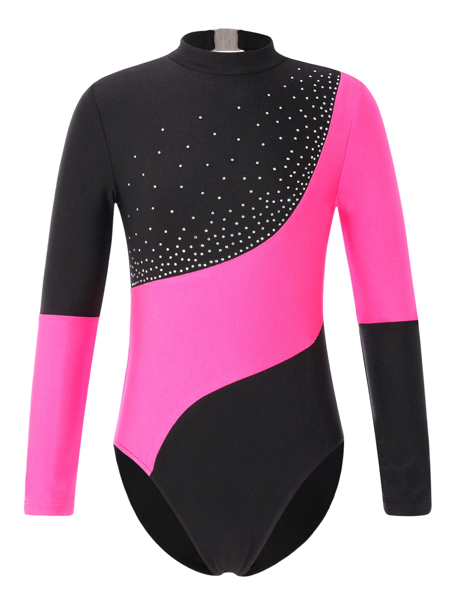 IEFIEL Girls Sparkly Gymnastics Leotard with Shorts Ballet Dance ...