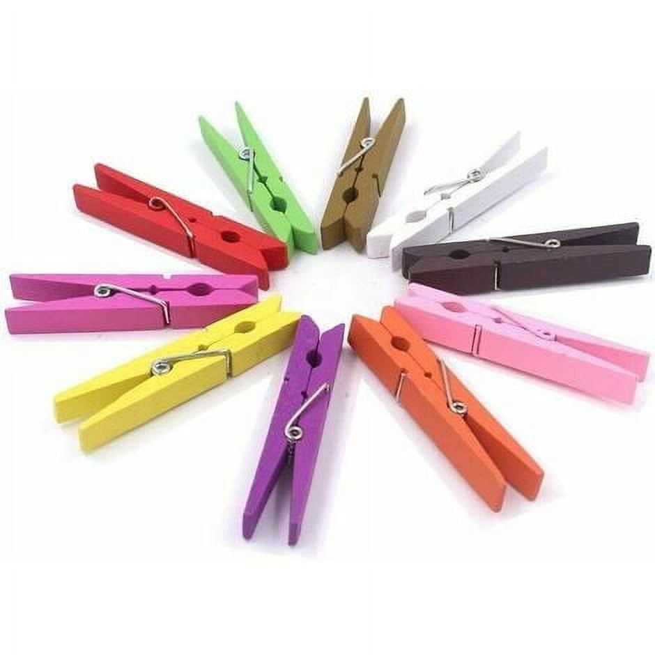 Pinzas de madera para la ropa grandes de 3 pulgadas de colores ...