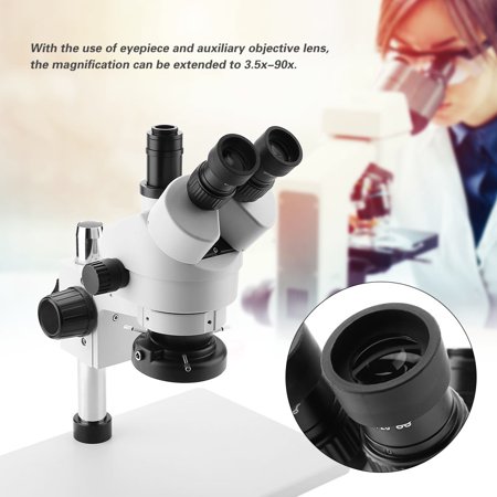 Electron Microscope, 3.5X-90X Trinocular Microscope, Multipurpose For ...