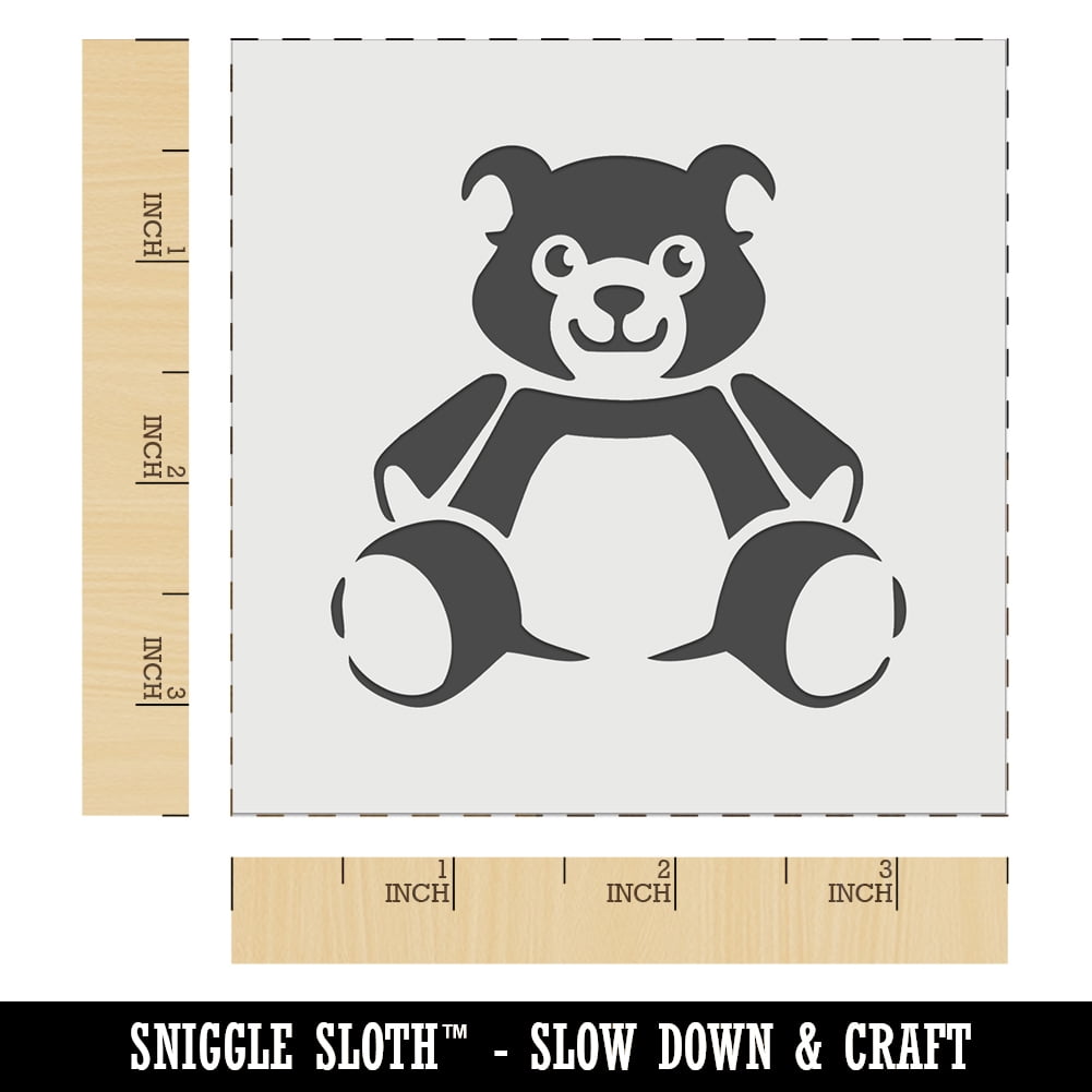 Baby Teddy Bear Stencil