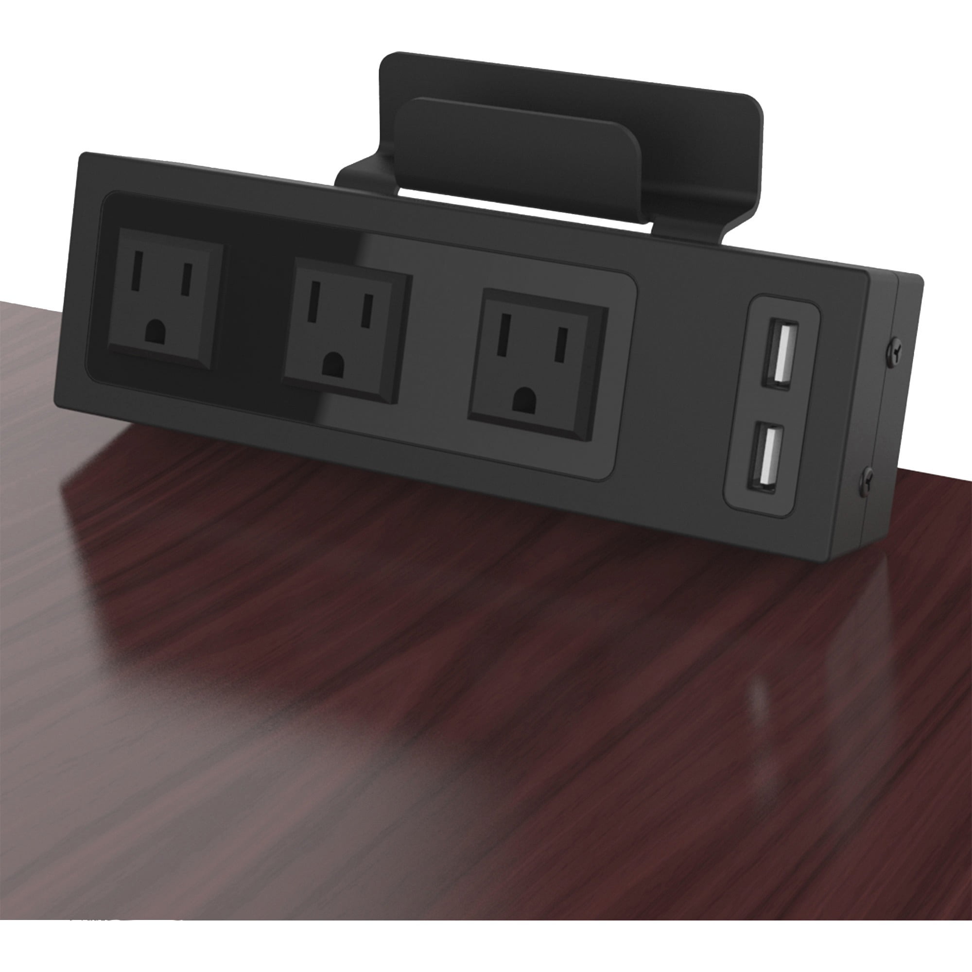 ChargeTech, CRGCT400001, Desktop Outlets Power Strip, 1 Each, Black ...
