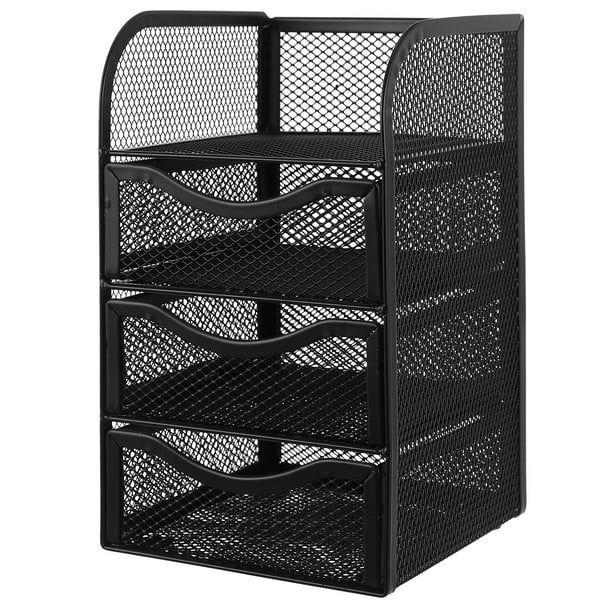 Organizer Cabinet Desk Storage Office Mesh Drawers Filemetal Desktop ...