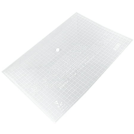 10 Pcs Press Studs Closure Clear Plastic A4 Document File Bag Holder ...
