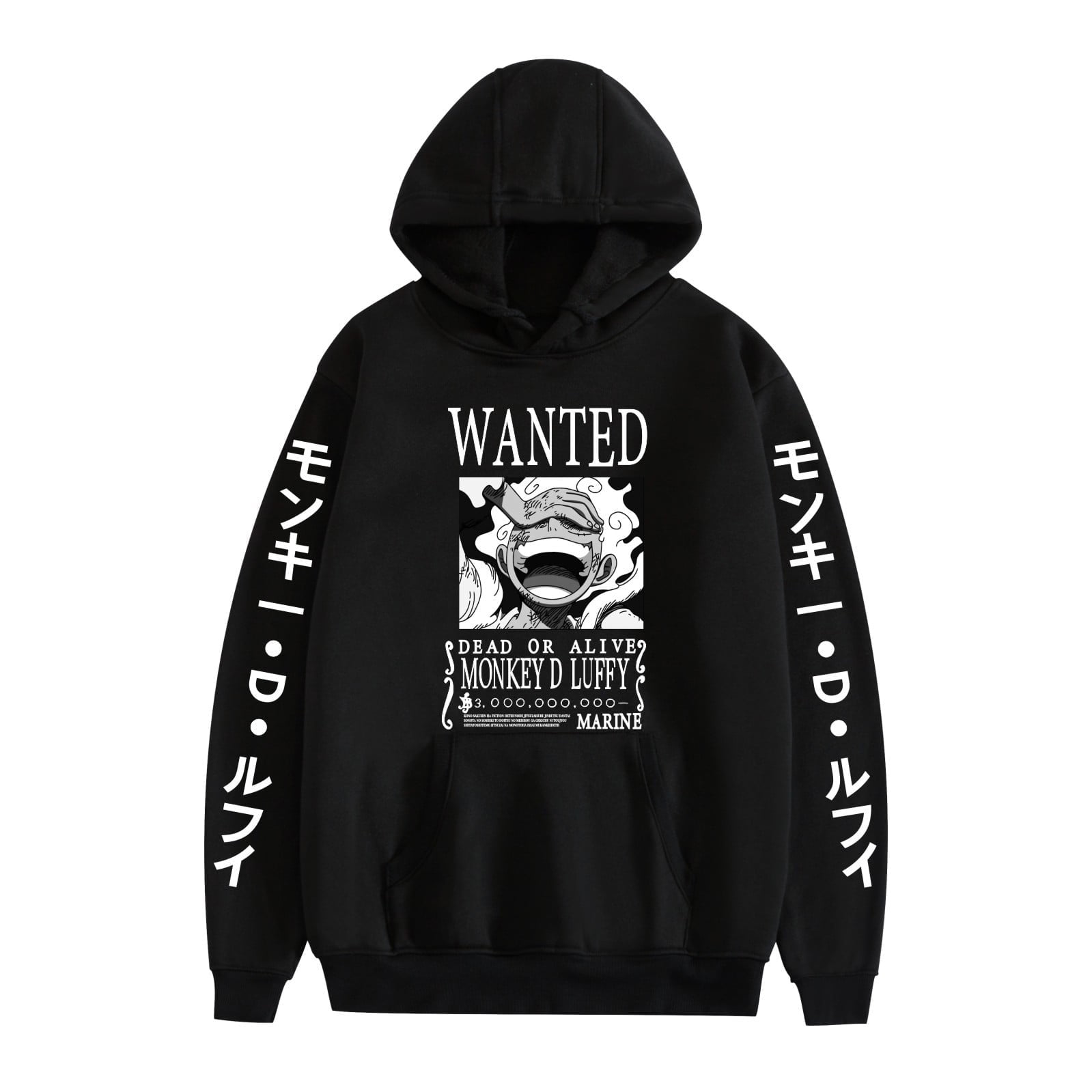 Click here for Thnclzx Luffy Straw Hat Hoodie Black And White Kid... prices