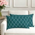 Dark Green Stripes Line Pillow Covers Set of 2, Country Abstract Art ...